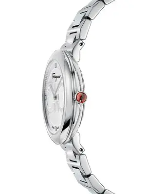 FERRAGAMO Chic Stainless Steel Bracelet Watch