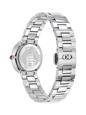 FERRAGAMO Chic Stainless Steel Bracelet Watch
