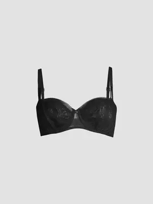 Chantelle Demi Lace-embellished Bra - Black