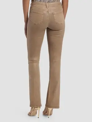 L'Agence Selma Coated Baby Bootcut Jeans