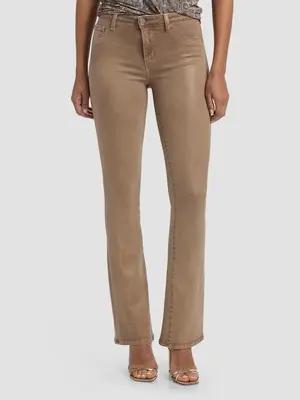 L'Agence Selma Coated Baby Bootcut Jeans