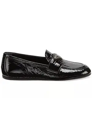 Prada Patent Leather Driving Loafers - Cipria
