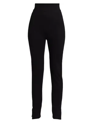 LESET Rio High-waisted Straight Pants - Black