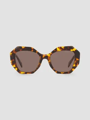Prada 53mm Geometric Sunglasses - Tortoise