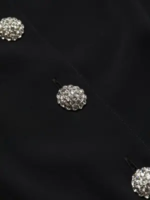 Caroline Rose Suzette Pavé-button Crepe Jacket