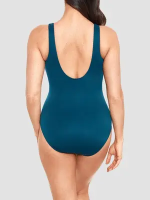 Miraclesuit Illusion Circe V-neck One-piece Swimsuit - Black