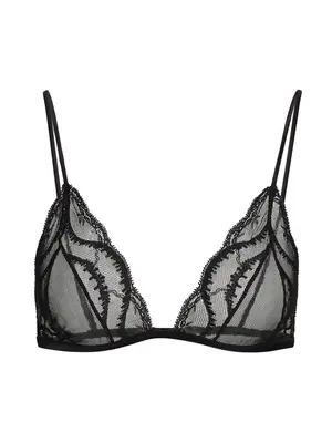 Kiki De Montparnasse Soft Lace Bra - Black
