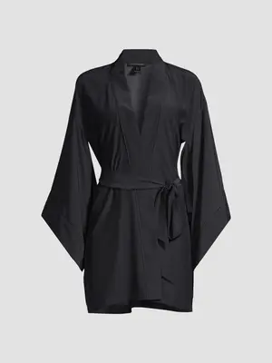 Kiki De Montparnasse Silk Kimono-inspired Robe - Ivory