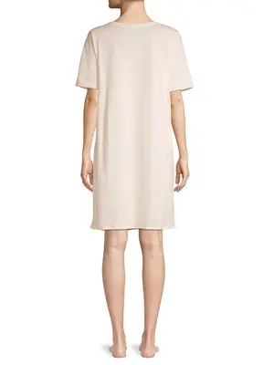 Hanro Cotton Deluxe Sleepshirt - Crystal Pink