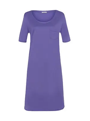 Hanro Cotton Deluxe Sleepshirt Violet Blue