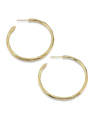 Ippolita Glamazon 18k Yellow #3 Hoop Earrings/1.65