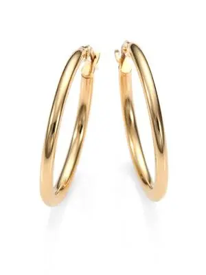 Roberto Coin 18k Yellow Hoop Earrings/25mm - Gold