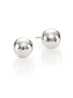 Ippolita Glamazon Sterling Hammered Ball Stud Earrings - Silver