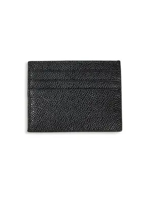 Thom Browne Pebble-grain Leather Card Holder