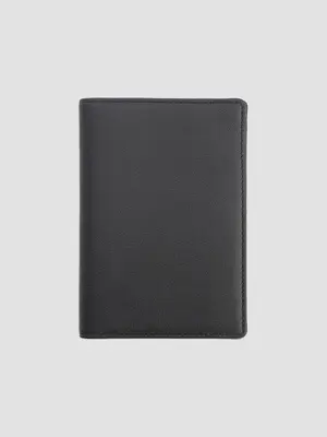 ROYCE NEW YORK Rfid-blocking Leather Passport Case - Black