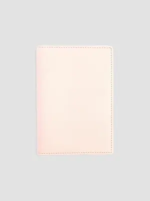 ROYCE NEW YORK Rfid-blocking Leather Passport Case - Blush Pink