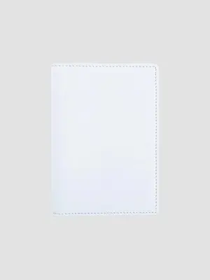 ROYCE NEW YORK Rfid-blocking Leather Passport Case - Silver