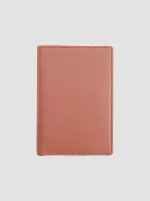 ROYCE NEW YORK Rfid-blocking Leather Passport Case - Tan