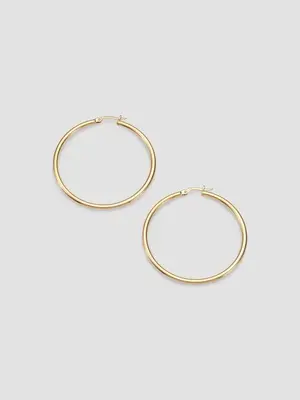 Roberto Coin 18k Yellow Hoop Earrings/1.75 - Gold