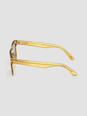 TOM FORD Dax 50mm Square Sunglasses - Yellow Grey