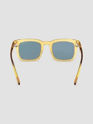 TOM FORD Dax 50mm Square Sunglasses - Yellow Grey