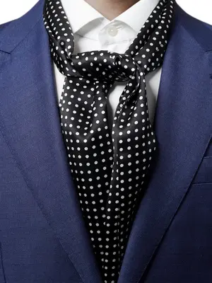 Eton Polka Dot Silk Scarf