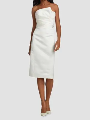 Amsale Strapless Slim Dress