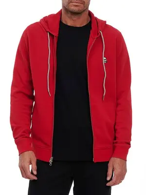 Robert Graham Logo Skull Hoodie Sweatshirt - Red