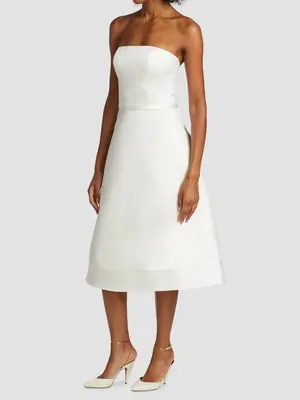 Amsale Duchesse Satin Strapless Dress