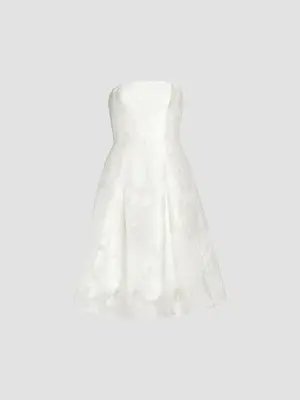 Amsale Rose Fil Coupe Fit-&-flare Dress - Ivory