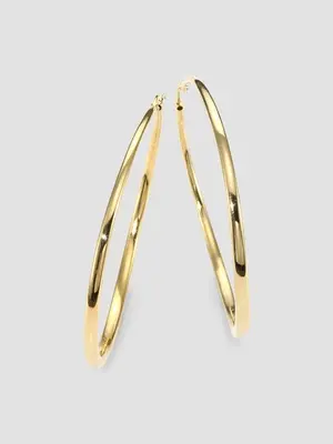Roberto Coin 18k Yellow Hoop Earrings/2.25