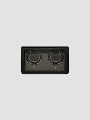 Wolf Cub Double Watch Winder With Cover - Black