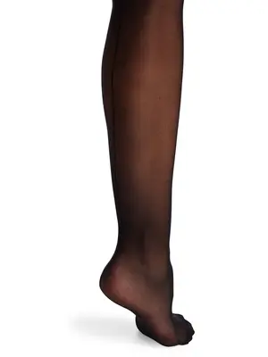 Wolford Individual 10 Back Seam Tights - Black
