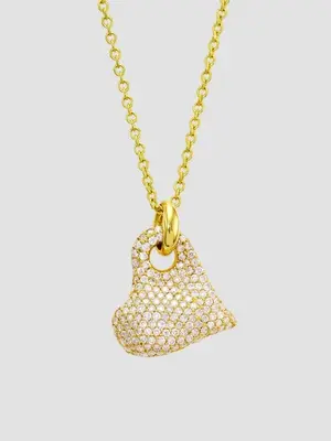 Ippolita Stardust 18k & Diamond Pavé Heart Necklace - Gold