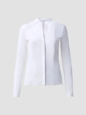 Akris Elets Poplin Blouse White