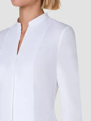 Akris Elets Poplin Blouse - White