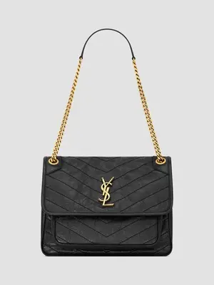 Saint Laurent Niki Shoulder Bag - Black