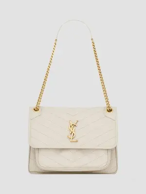 Saint Laurent Saint Laurent Niki Medium Shoulder Bag White