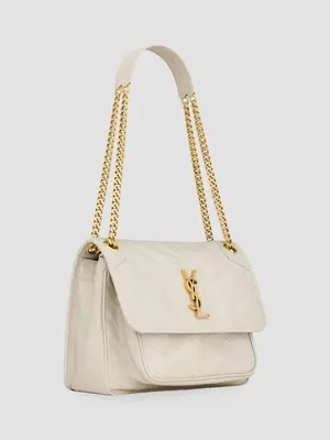 Saint Laurent Niki Shoulder Bag - White