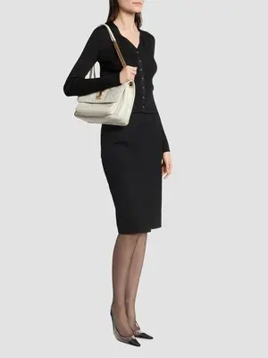 Saint Laurent Niki Shoulder Bag - White