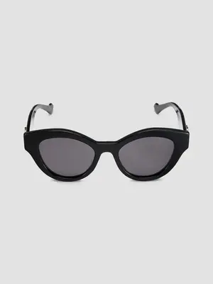 Gucci 52mm Cat Eye Sunglasses - Black