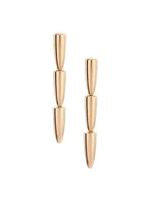 Vhernier Calla 18k Clip-on Drop Earrings - Rose Gold