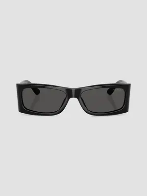 Prada 56mm Rectangular Sunglasses
