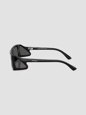 Prada 56mm Rectangular Sunglasses