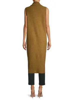 Eileen Fisher Long Shawl Collar Vest