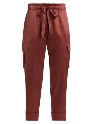 Cami Nyc Car Silk Charmeuse Cargo Pants Spice