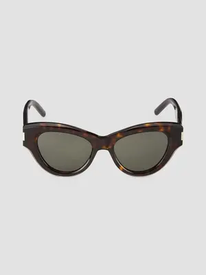 Saint Laurent 51mm Cat-eye Sunglasses - Havana