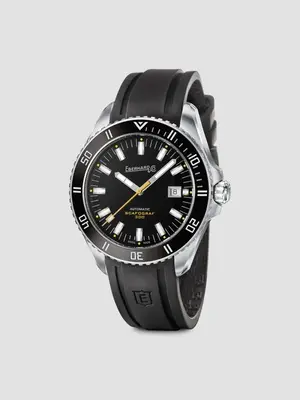 EBERHARD & CO. Scafograf 300 Stainless Steel Rubber-strap Watch