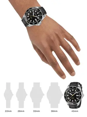 EBERHARD & CO. Scafograf 300 Stainless Steel Rubber-strap Watch