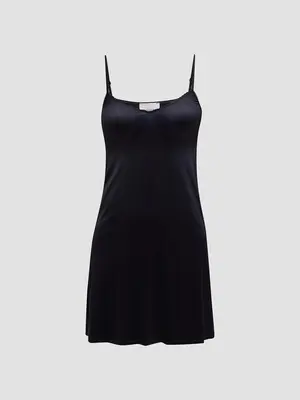 Hanro Satin Deluxe Slip - Black